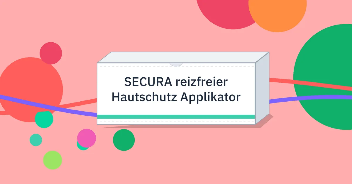 Symbolbild: Packung mit der Aufschrift SECURA reizfreier Hautschutz Applikator (PZN 13348029) – Verfügbarkeit und Bezug in Apotheken in Frankfurt am Main