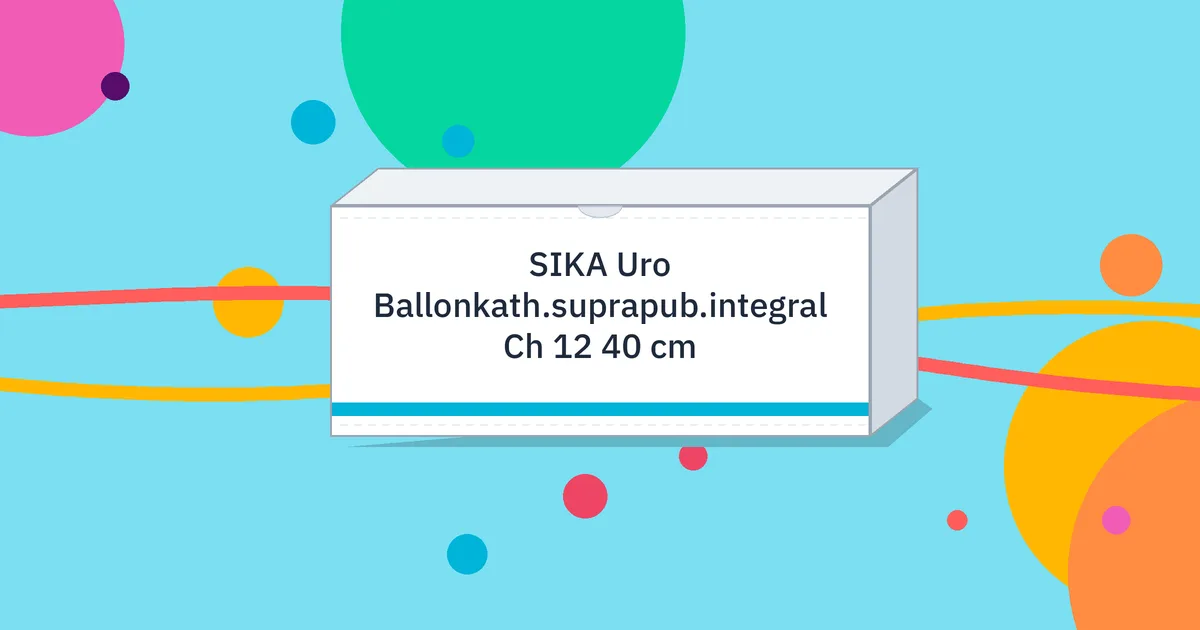 Symbolbild: Packung mit der Aufschrift SIKA Uro Ballonkath.suprapub.integral Ch 12 40 cm (PZN 03406211) – Verfügbarkeit und Bezug in Apotheken in Frankfurt am Main