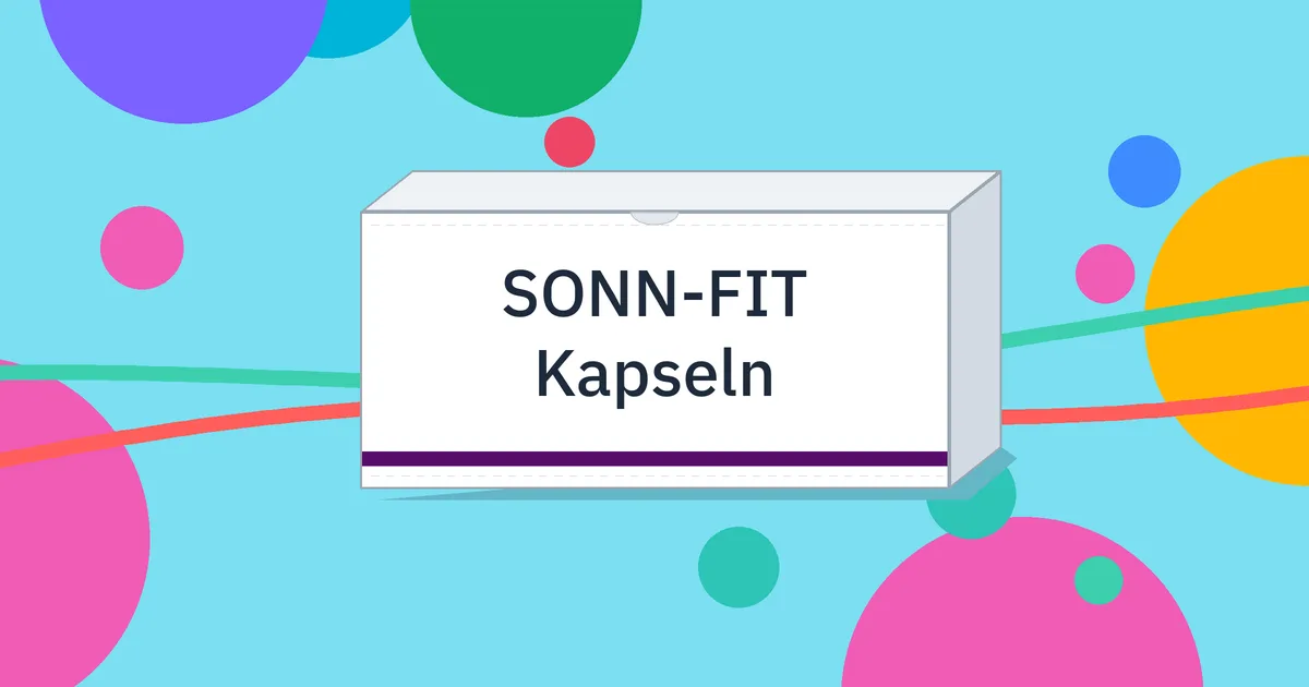 Symbolbild: Packung mit der Aufschrift SONN-FIT Kapseln (PZN 00884140) – Verfügbarkeit und Bezug in Apotheken in Frankfurt am Main