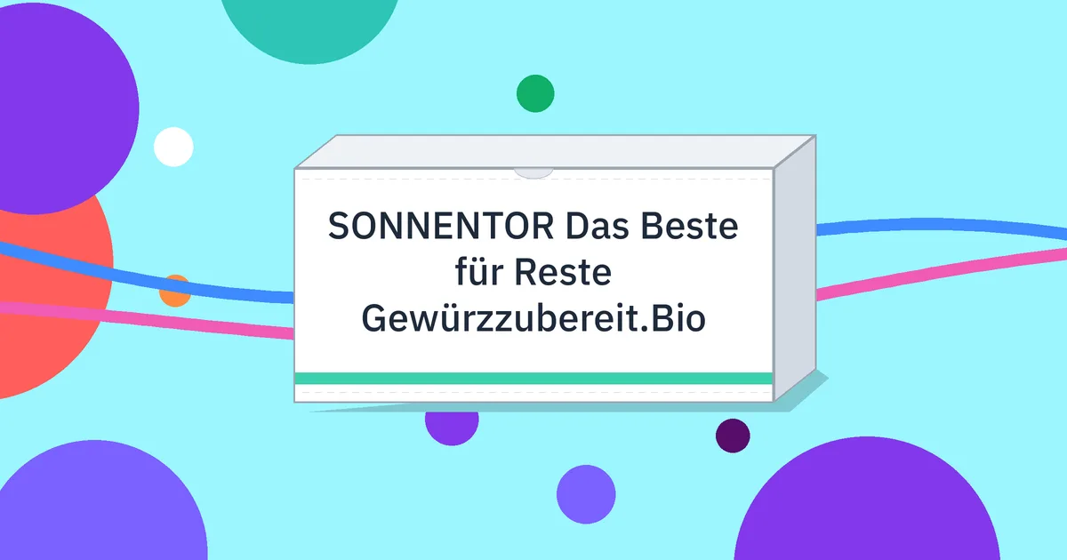 Symbolbild: Packung mit der Aufschrift SONNENTOR Das Beste für Reste Gewürzzubereit.Bio (PZN 18902654) – Verfügbarkeit und Bezug in Apotheken in Frankfurt am Main