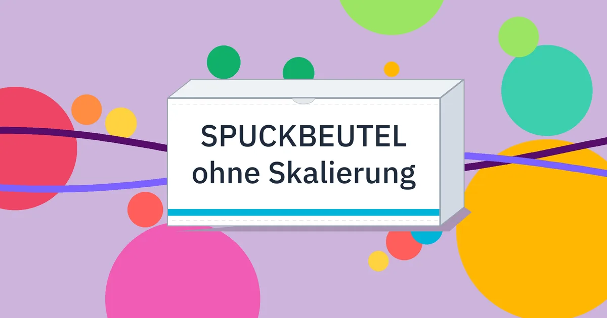 Symbolbild: Packung mit der Aufschrift SPUCKBEUTEL ohne Skalierung (PZN 09769771) – Verfügbarkeit und Bezug in Apotheken in Frankfurt am Main