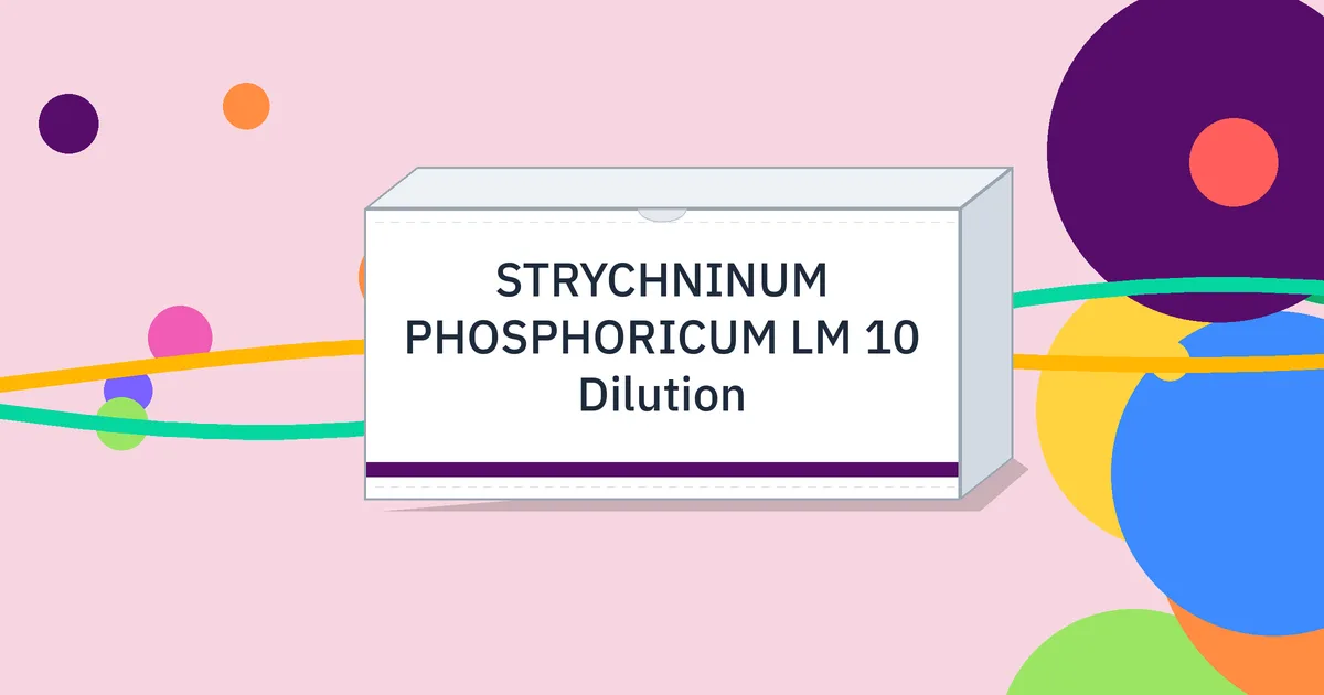 Symbolbild: Packung mit der Aufschrift STRYCHNINUM PHOSPHORICUM LM 10 Dilution (PZN 13207174) – Verfügbarkeit und Bezug in Apotheken in Frankfurt am Main