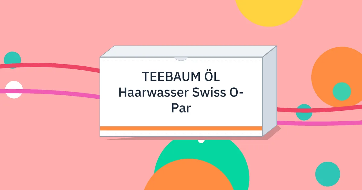 Symbolbild: Packung mit der Aufschrift TEEBAUM ÖL Haarwasser Swiss O-Par (PZN 20577434) – Verfügbarkeit und Bezug in Apotheken in Frankfurt am Main