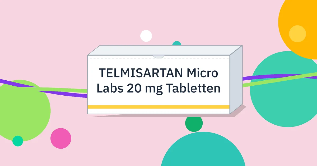 Symbolbild: Packung mit der Aufschrift TELMISARTAN Micro Labs 20 mg Tabletten (PZN 13881309) – Verfügbarkeit und Bezug in Apotheken in Frankfurt am Main