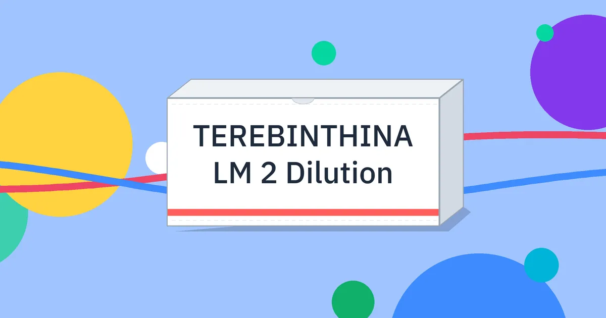 Symbolbild: Packung mit der Aufschrift TEREBINTHINA LM 2 Dilution (PZN 13216492) – Verfügbarkeit und Bezug in Apotheken in Frankfurt am Main