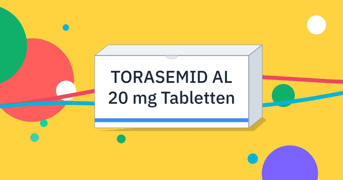 Symbolbild: Packung mit der Aufschrift TORASEMID AL 20 mg Tabletten (PZN 02198880) – Verfügbarkeit und Bezug in Apotheken in Frankfurt am Main