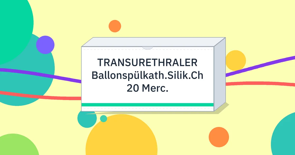 Symbolbild: Packung mit der Aufschrift TRANSURETHRALER Ballonspülkath.Silik.Ch 20 Merc. (PZN 01151528) – Verfügbarkeit und Bezug in Apotheken in Frankfurt am Main