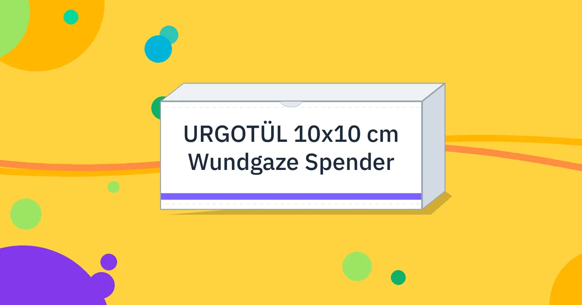 Symbolbild: Packung mit der Aufschrift URGOTÜL 10x10 cm Wundgaze Spender (PZN 04781951) – Verfügbarkeit und Bezug in Apotheken in Frankfurt am Main