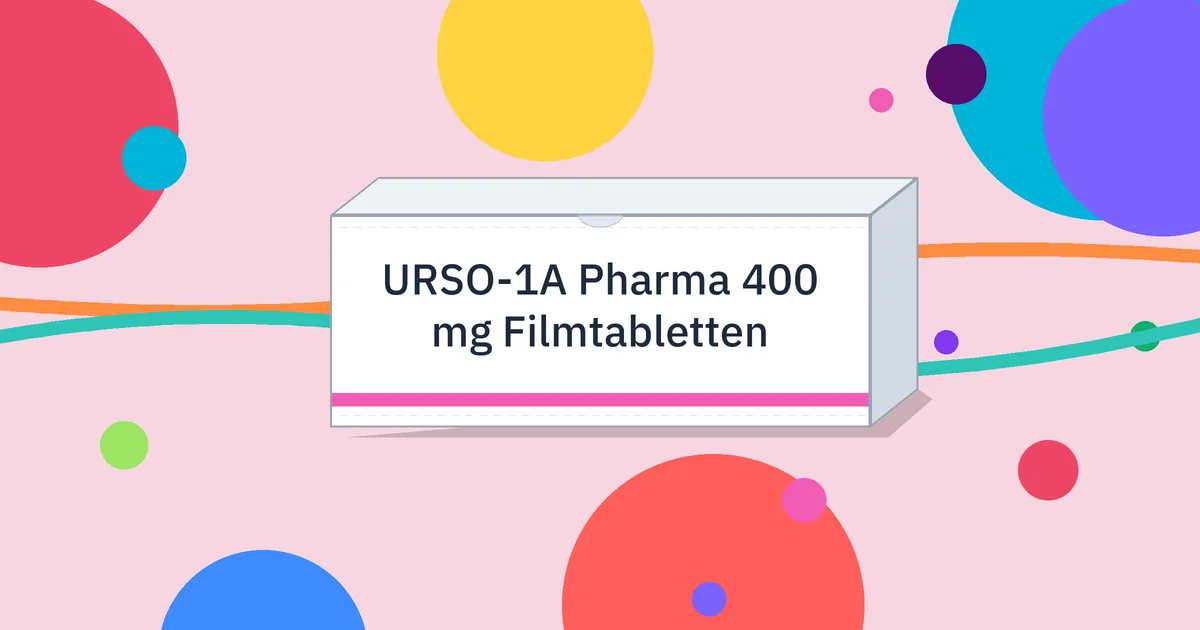 Symbolbild: Packung mit der Aufschrift URSO-1A Pharma 400 mg Filmtabletten (PZN 14162456) – Verfügbarkeit und Bezug in Apotheken in Frankfurt am Main
