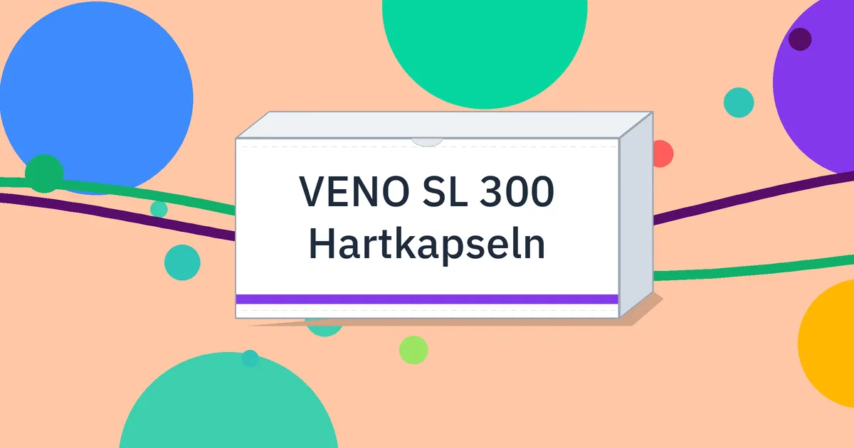 Symbolbild: Packung mit der Aufschrift VENO SL 300 Hartkapseln (PZN 02781817) – Verfügbarkeit und Bezug in Apotheken in Frankfurt am Main