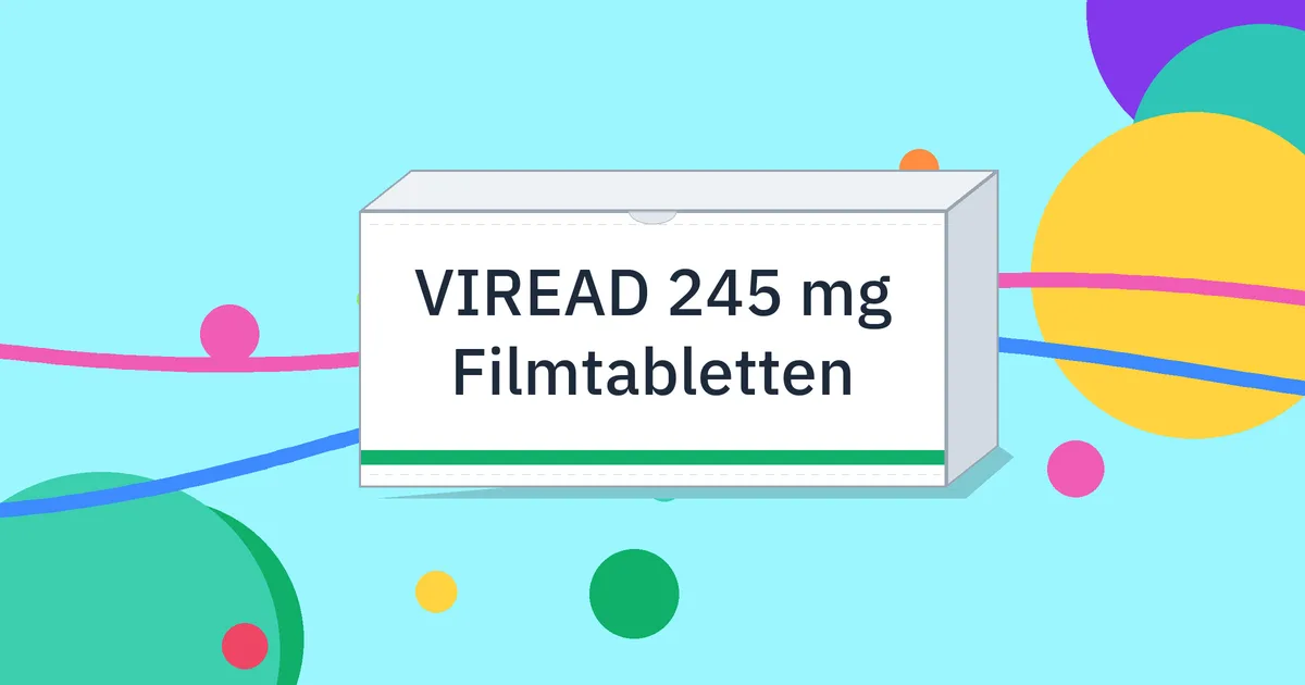 Symbolbild: Packung mit der Aufschrift VIREAD 245 mg Filmtabletten (PZN 13829970) – Verfügbarkeit und Bezug in Apotheken in Frankfurt am Main