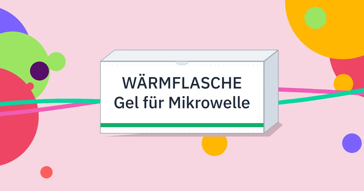 Symbolbild: Packung mit der Aufschrift WÄRMFLASCHE Gel für Mikrowelle (PZN 04476490) – Verfügbarkeit und Bezug in Apotheken in Frankfurt am Main