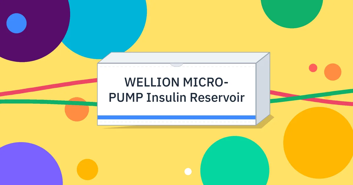 Symbolbild: Packung mit der Aufschrift WELLION MICRO-PUMP Insulin Reservoir (PZN 16704393) – Verfügbarkeit und Bezug in Apotheken in Frankfurt am Main