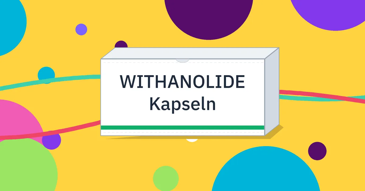 Symbolbild: Packung mit der Aufschrift WITHANOLIDE Kapseln (PZN 13581719) – Verfügbarkeit und Bezug in Apotheken in Frankfurt am Main
