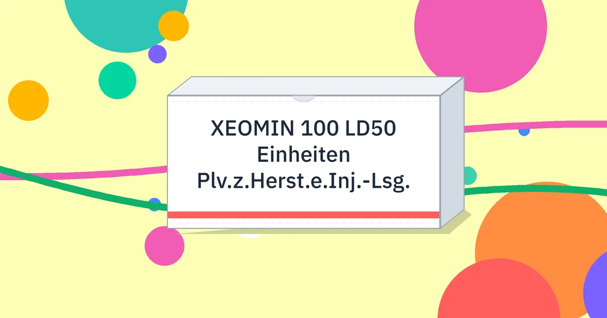 Symbolbild: Packung mit der Aufschrift XEOMIN 100 LD50 Einheiten Plv.z.Herst.e.Inj.-Lsg. (PZN 11347511) – Verfügbarkeit und Bezug in Apotheken in Frankfurt am Main
