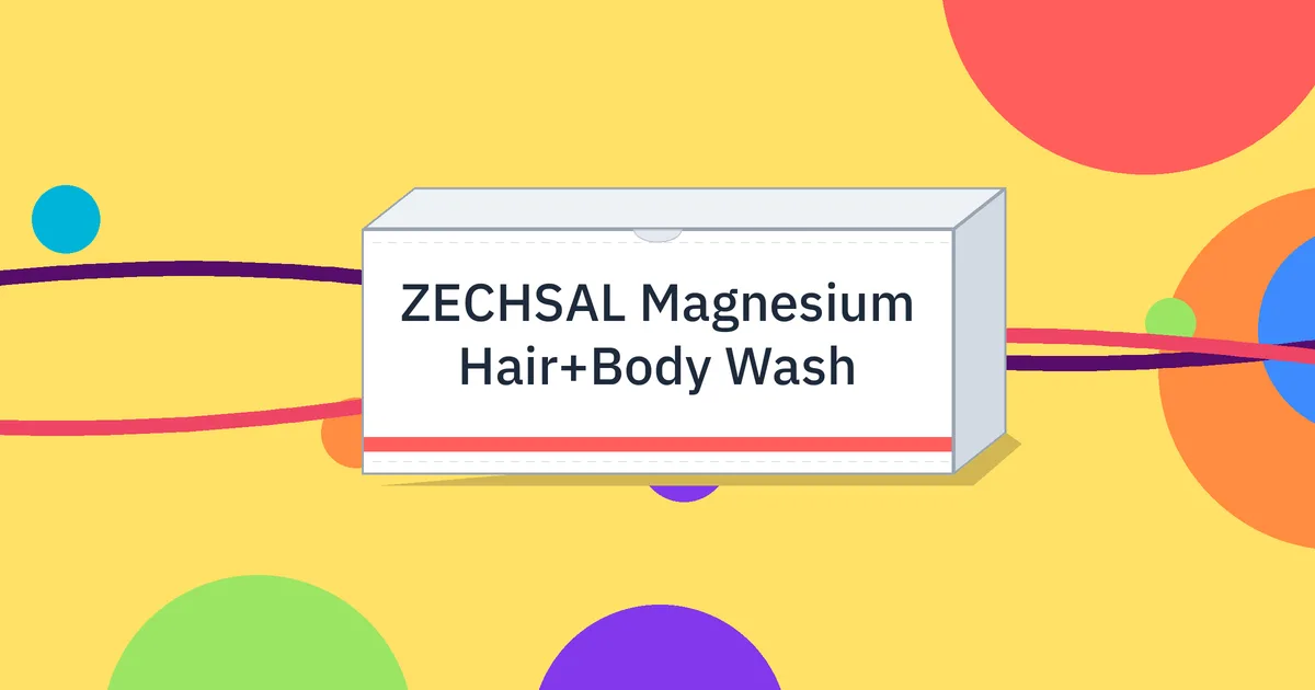 Symbolbild: Packung mit der Aufschrift ZECHSAL Magnesium Hair+Body Wash (PZN 16235834) – Verfügbarkeit und Bezug in Apotheken in Frankfurt am Main