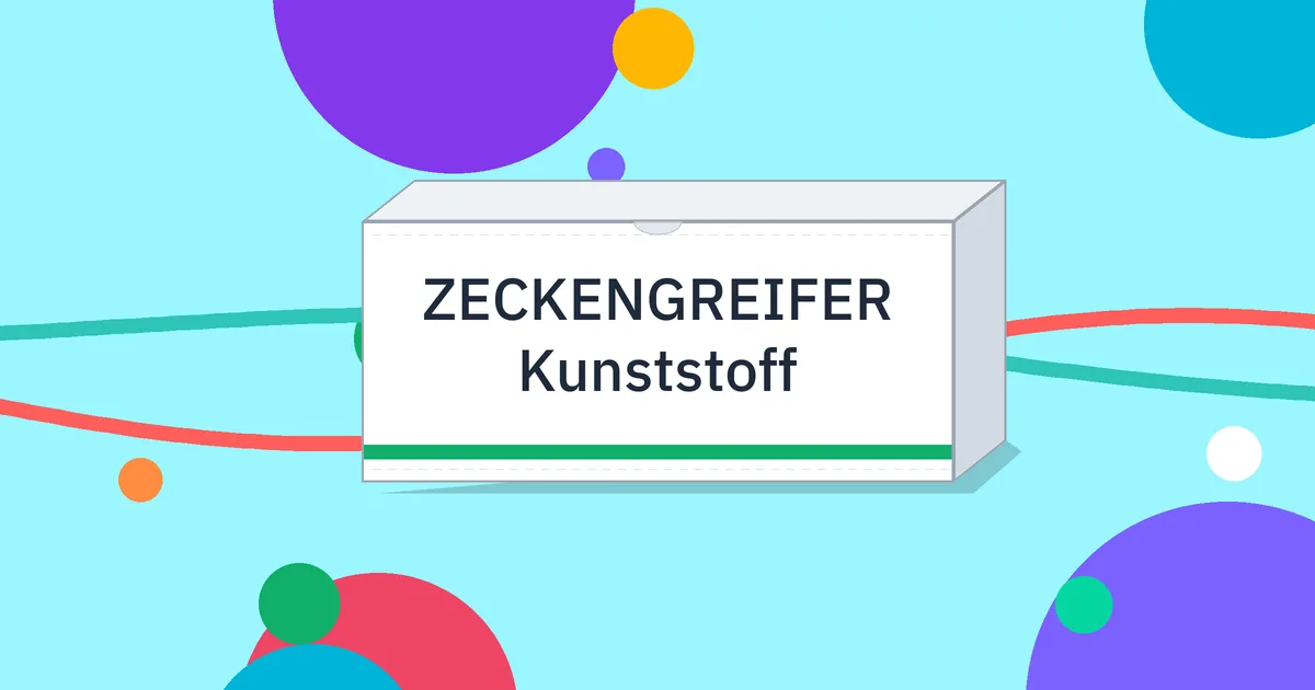 Symbolbild: Packung mit der Aufschrift ZECKENGREIFER Kunststoff (PZN 13515154) – Verfügbarkeit und Bezug in Apotheken in Frankfurt am Main