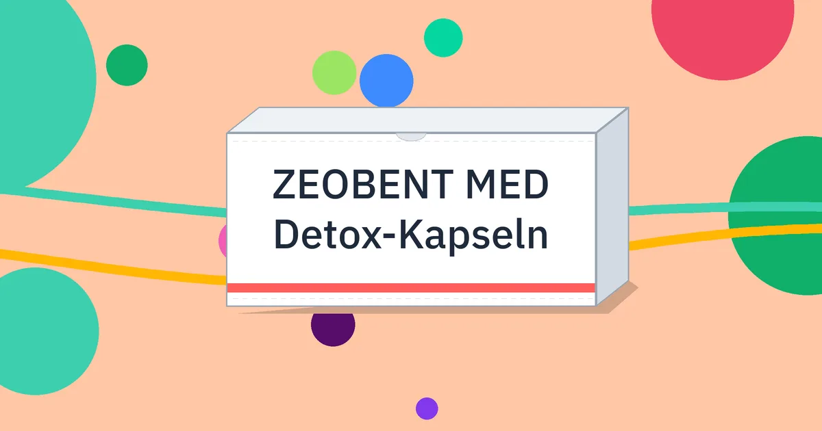 Symbolbild: Packung mit der Aufschrift ZEOBENT MED Detox-Kapseln (PZN 19161326) – Verfügbarkeit und Bezug in Apotheken in Frankfurt am Main