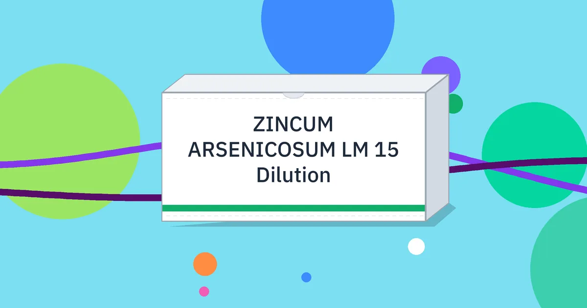 Symbolbild: Packung mit der Aufschrift ZINCUM ARSENICOSUM LM 15 Dilution (PZN 13290583) – Verfügbarkeit und Bezug in Apotheken in Frankfurt am Main