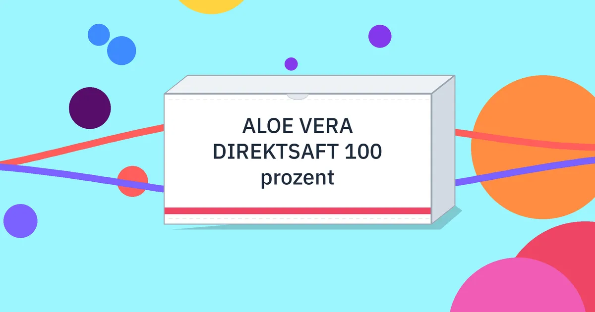 Symbolbild: Packung mit der Aufschrift ALOE VERA DIREKTSAFT 100 prozent (PZN 13247529) – Verfügbarkeit und Bezug in Apotheken in Frankfurt am Main