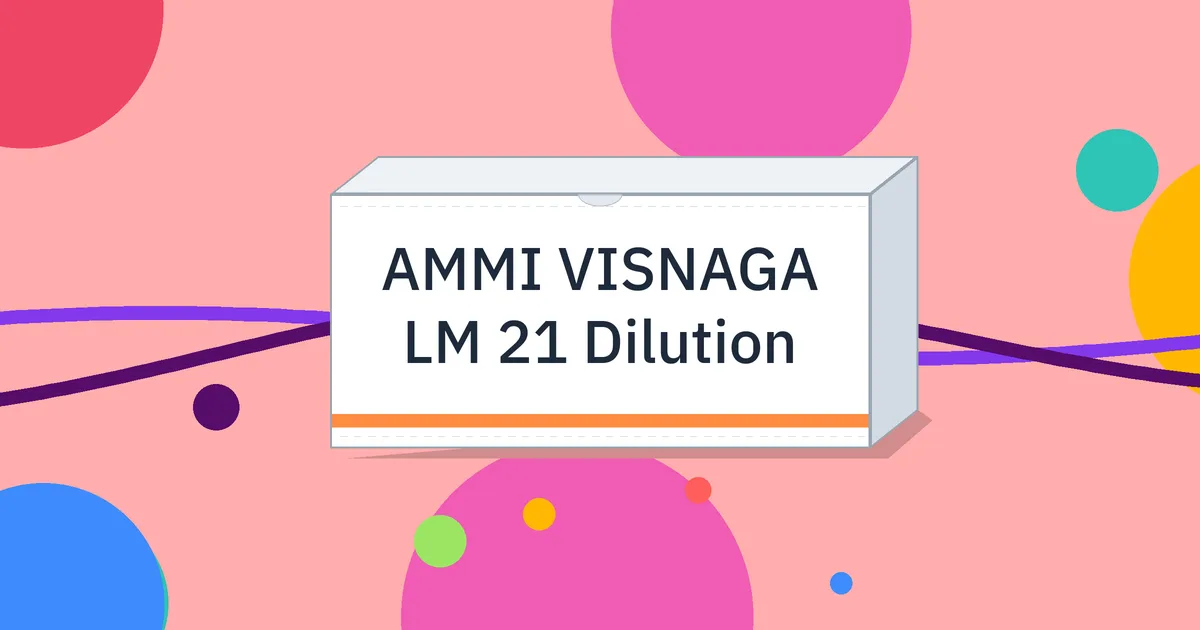 Symbolbild: Packung mit der Aufschrift AMMI VISNAGA LM 21 Dilution (PZN 12760319) – Verfügbarkeit und Bezug in Apotheken in Frankfurt am Main