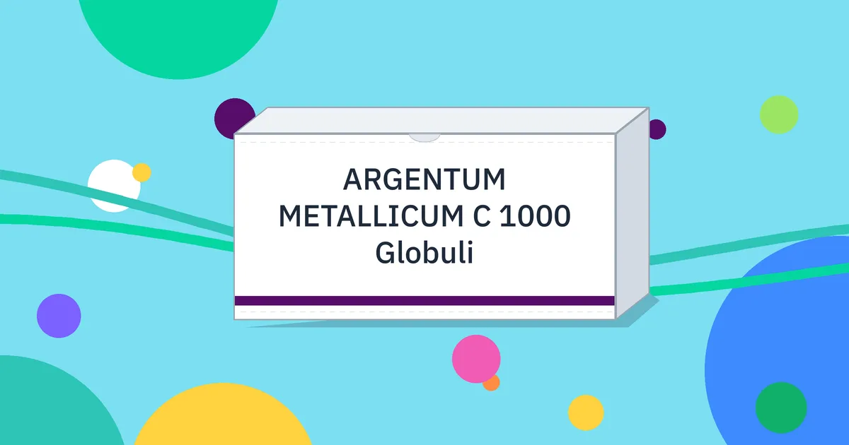 Symbolbild: Packung mit der Aufschrift ARGENTUM METALLICUM C 1000 Globuli (PZN 16695576) – Verfügbarkeit und Bezug in Apotheken in Frankfurt am Main