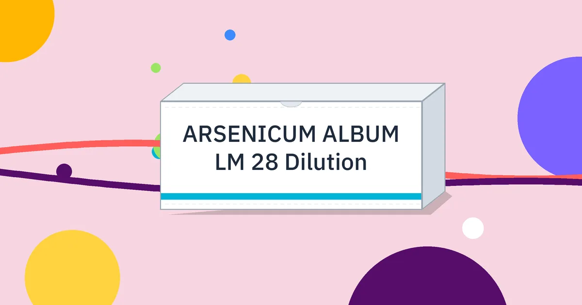 Symbolbild: Packung mit der Aufschrift ARSENICUM ALBUM LM 28 Dilution (PZN 12771062) – Verfügbarkeit und Bezug in Apotheken in Frankfurt am Main