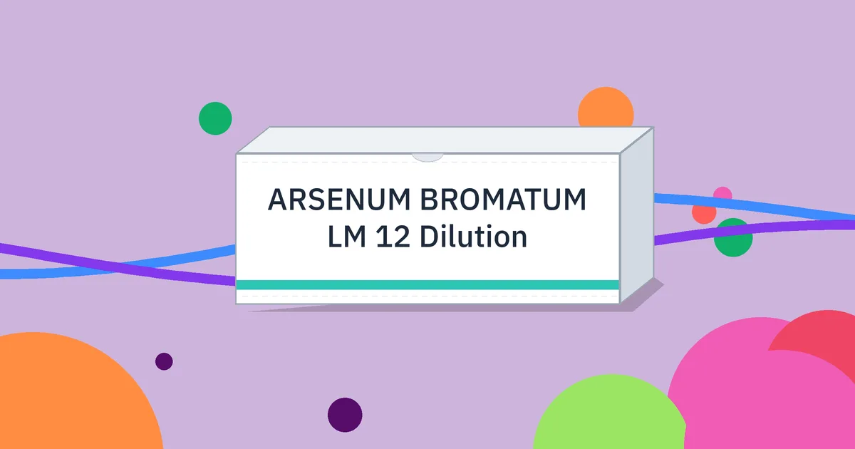 Symbolbild: Packung mit der Aufschrift ARSENUM BROMATUM LM 12 Dilution (PZN 12771317) – Verfügbarkeit und Bezug in Apotheken in Frankfurt am Main