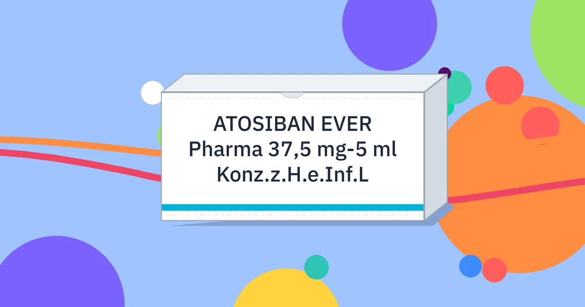 Symbolbild: Packung mit der Aufschrift ATOSIBAN EVER Pharma 37,5 mg-5 ml Konz.z.H.e.Inf.L (PZN 12741517) – Verfügbarkeit und Bezug in Apotheken in Frankfurt am Main