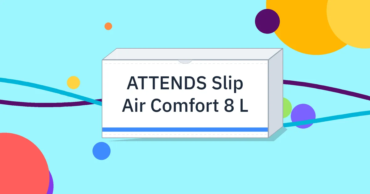 Symbolbild: Packung mit der Aufschrift ATTENDS Slip Air Comfort 8 L (PZN 19384865) – Verfügbarkeit und Bezug in Apotheken in Frankfurt am Main