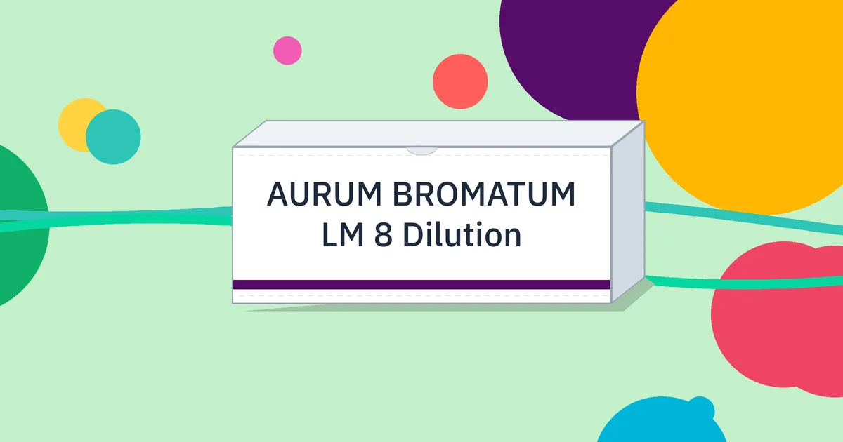 Symbolbild: Packung mit der Aufschrift AURUM BROMATUM LM 8 Dilution (PZN 12783728) – Verfügbarkeit und Bezug in Apotheken in Frankfurt am Main