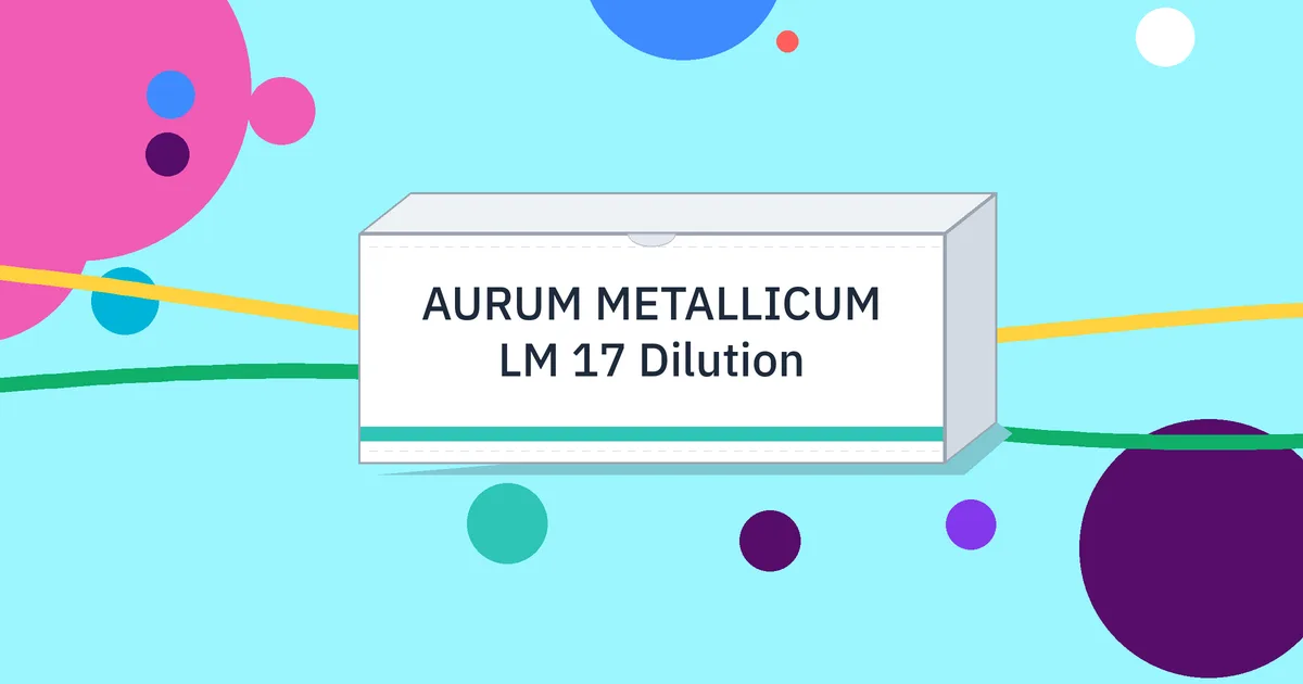 Symbolbild: Packung mit der Aufschrift AURUM METALLICUM LM 17 Dilution (PZN 12785147) – Verfügbarkeit und Bezug in Apotheken in Frankfurt am Main