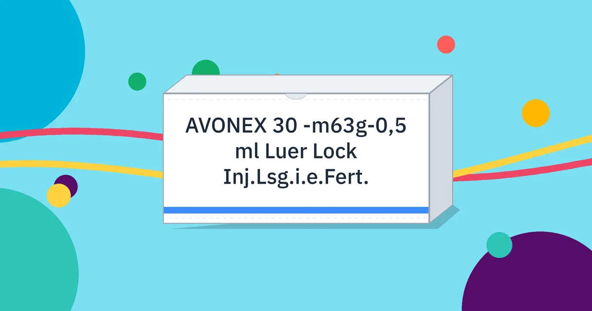 Symbolbild: Packung mit der Aufschrift AVONEX 30 -m63g-0,5 ml Luer Lock Inj.Lsg.i.e.Fert. (PZN 05979336) – Verfügbarkeit und Bezug in Apotheken in Frankfurt am Main