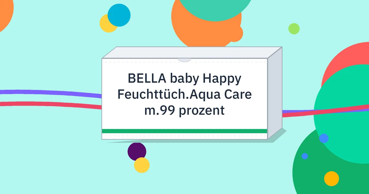 Symbolbild: Packung mit der Aufschrift BELLA baby Happy Feuchttüch.Aqua Care m.99 prozent (PZN 17979270) – Verfügbarkeit und Bezug in Apotheken in Frankfurt am Main