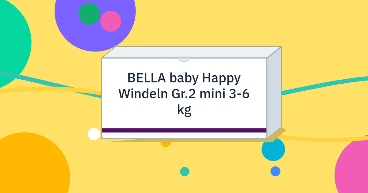 Symbolbild: Packung mit der Aufschrift BELLA baby Happy Windeln Gr.2 mini 3-6 kg (PZN 18815866) – Verfügbarkeit und Bezug in Apotheken in Frankfurt am Main