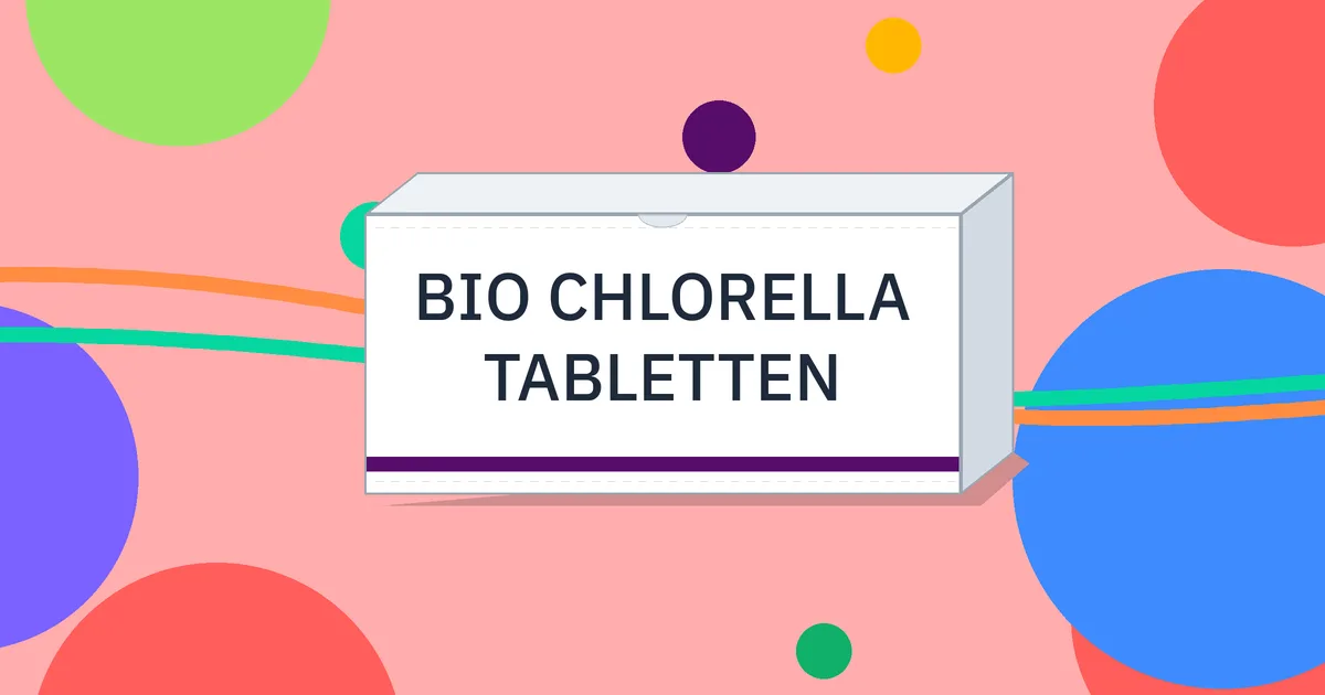 Symbolbild: Packung mit der Aufschrift BIO CHLORELLA TABLETTEN (PZN 11188219) – Verfügbarkeit und Bezug in Apotheken in Frankfurt am Main