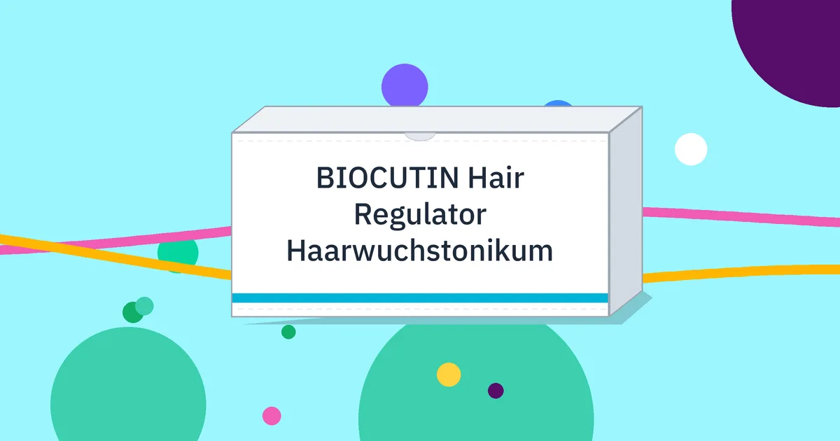 Symbolbild: Packung mit der Aufschrift BIOCUTIN Hair Regulator Haarwuchstonikum (PZN 10072928) – Verfügbarkeit und Bezug in Apotheken in Frankfurt am Main