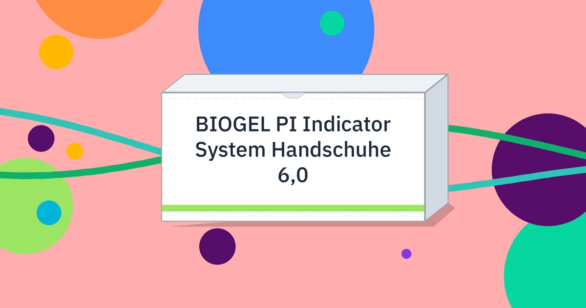 Symbolbild: Packung mit der Aufschrift BIOGEL PI Indicator System Handschuhe 6,0 (PZN 04701981) – Verfügbarkeit und Bezug in Apotheken in Frankfurt am Main