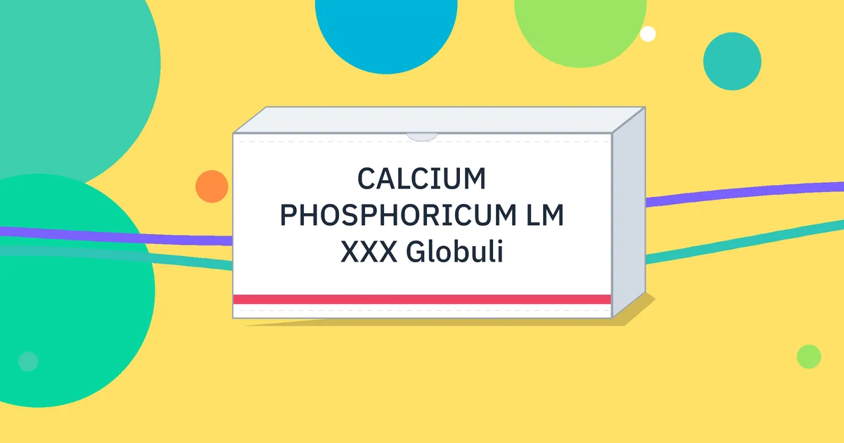 Symbolbild: Packung mit der Aufschrift CALCIUM PHOSPHORICUM LM XXX Globuli (PZN 02677132) – Verfügbarkeit und Bezug in Apotheken in Frankfurt am Main