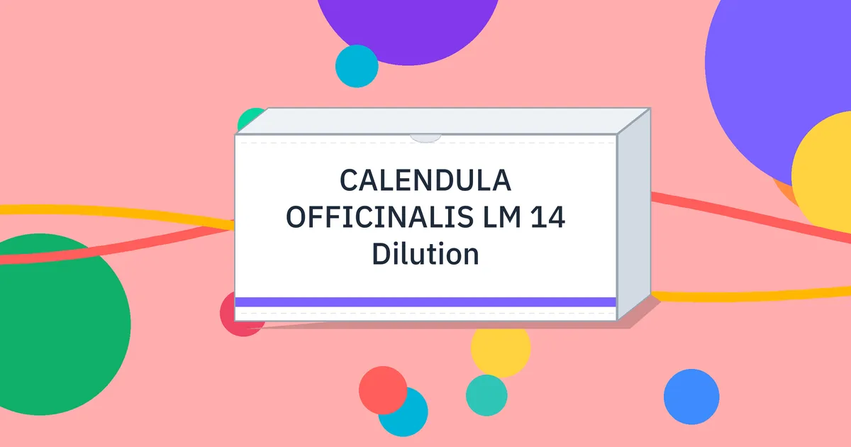 Symbolbild: Packung mit der Aufschrift CALENDULA OFFICINALIS LM 14 Dilution (PZN 12807386) – Verfügbarkeit und Bezug in Apotheken in Frankfurt am Main