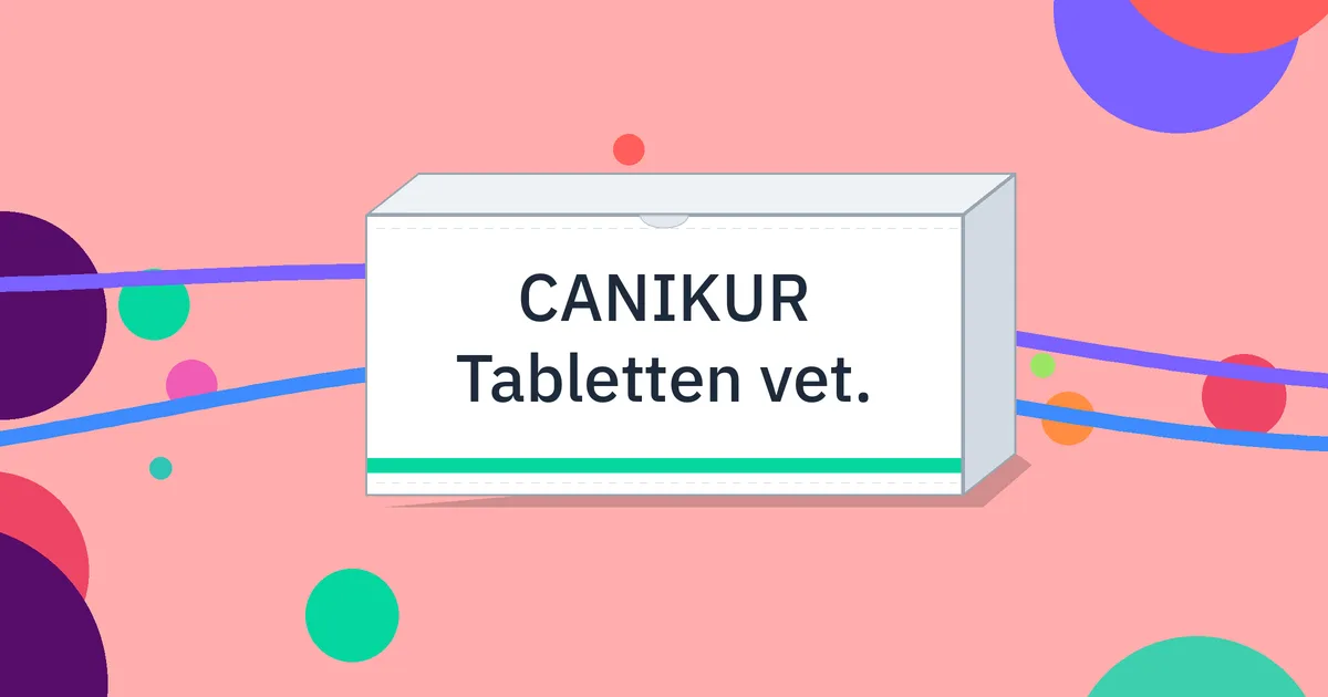 Symbolbild: Packung mit der Aufschrift CANIKUR Tabletten vet. (PZN 01219657) – Verfügbarkeit und Bezug in Apotheken in Frankfurt am Main
