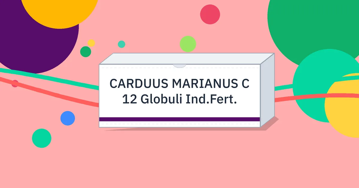 Symbolbild: Packung mit der Aufschrift CARDUUS MARIANUS C 12 Globuli Ind.Fert. (PZN 17646769) – Verfügbarkeit und Bezug in Apotheken in Frankfurt am Main