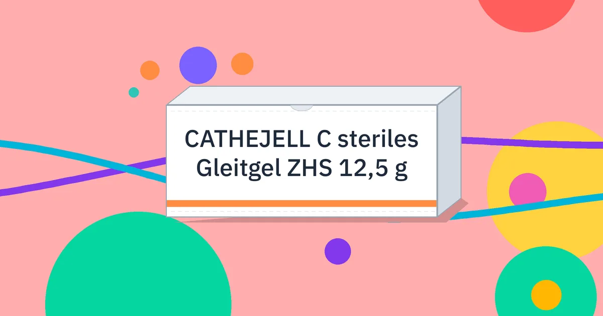 Symbolbild: Packung mit der Aufschrift CATHEJELL C steriles Gleitgel ZHS 12,5 g (PZN 20350311) – Verfügbarkeit und Bezug in Apotheken in Frankfurt am Main