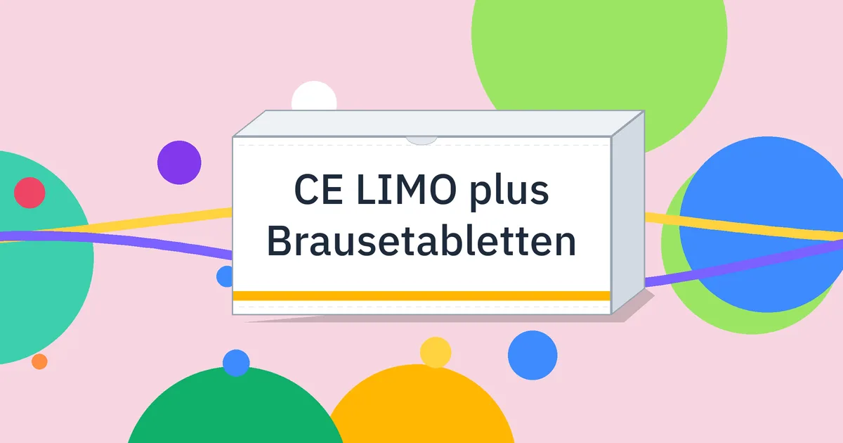 Symbolbild: Packung mit der Aufschrift CE LIMO plus Brausetabletten (PZN 01161449) – Verfügbarkeit und Bezug in Apotheken in Frankfurt am Main