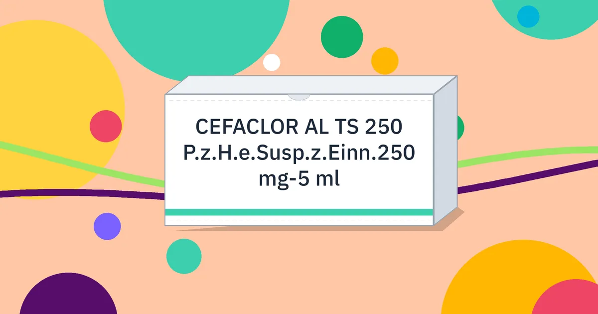 Symbolbild: Packung mit der Aufschrift CEFACLOR AL TS 250 P.z.H.e.Susp.z.Einn.250 mg-5 ml (PZN 08443754) – Verfügbarkeit und Bezug in Apotheken in Frankfurt am Main