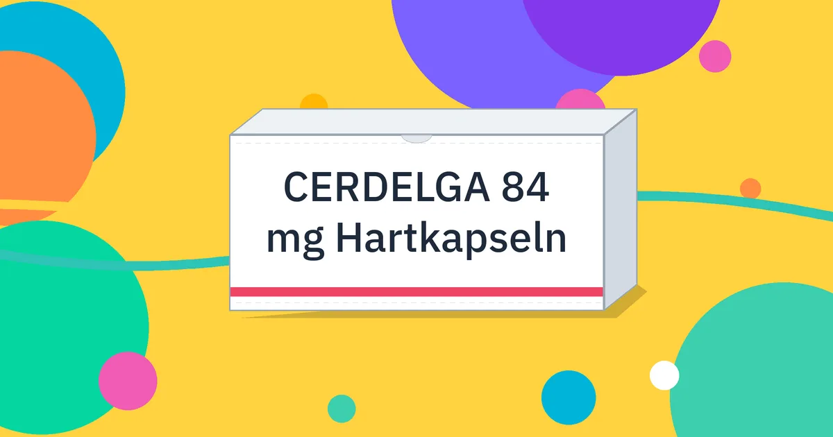 Symbolbild: Packung mit der Aufschrift CERDELGA 84 mg Hartkapseln (PZN 10938210) – Verfügbarkeit und Bezug in Apotheken in Frankfurt am Main