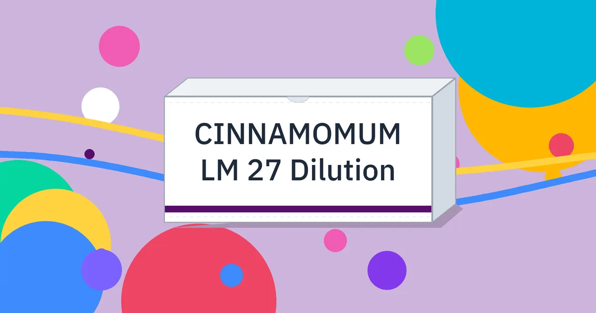 Symbolbild: Packung mit der Aufschrift CINNAMOMUM LM 27 Dilution (PZN 12821015) – Verfügbarkeit und Bezug in Apotheken in Frankfurt am Main