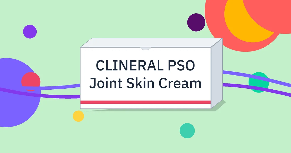 Symbolbild: Packung mit der Aufschrift CLINERAL PSO Joint Skin Cream (PZN 12460043) – Verfügbarkeit und Bezug in Apotheken in Frankfurt am Main