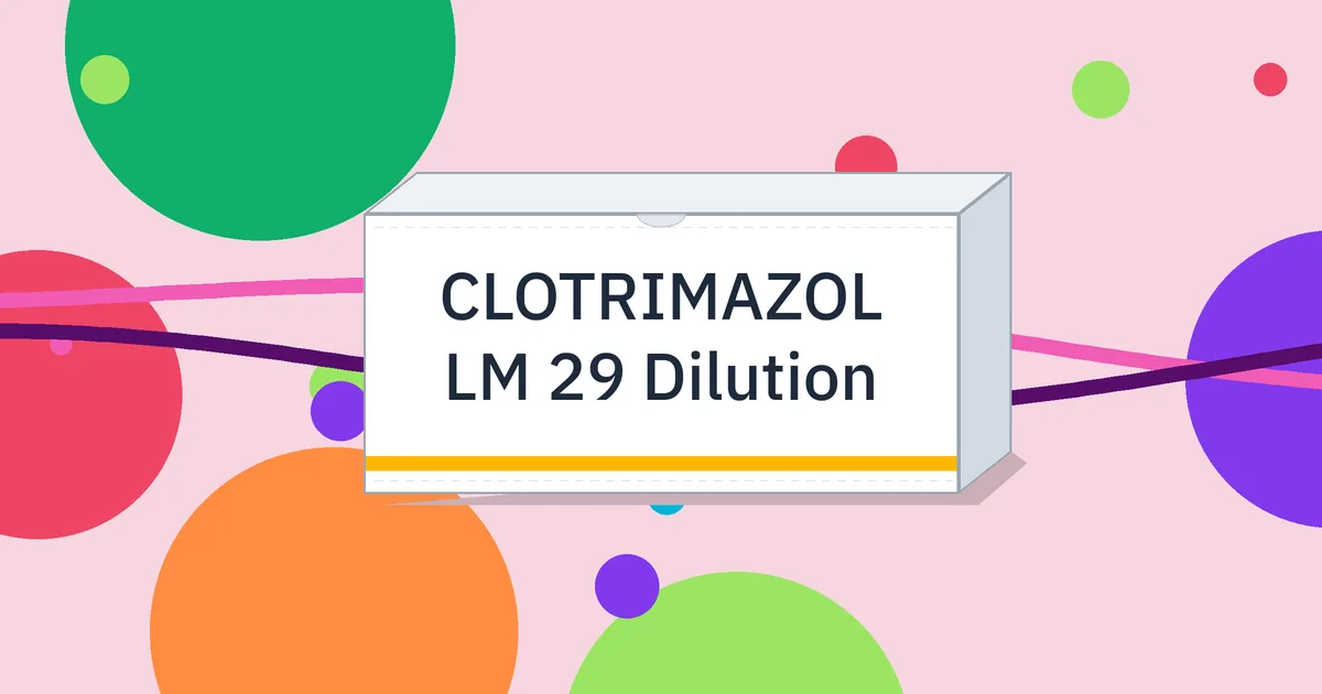 Symbolbild: Packung mit der Aufschrift CLOTRIMAZOL LM 29 Dilution (PZN 12822871) – Verfügbarkeit und Bezug in Apotheken in Frankfurt am Main