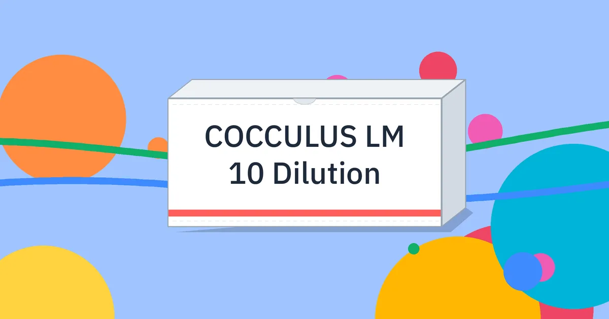 Symbolbild: Packung mit der Aufschrift COCCULUS LM 10 Dilution (PZN 12824930) – Verfügbarkeit und Bezug in Apotheken in Frankfurt am Main